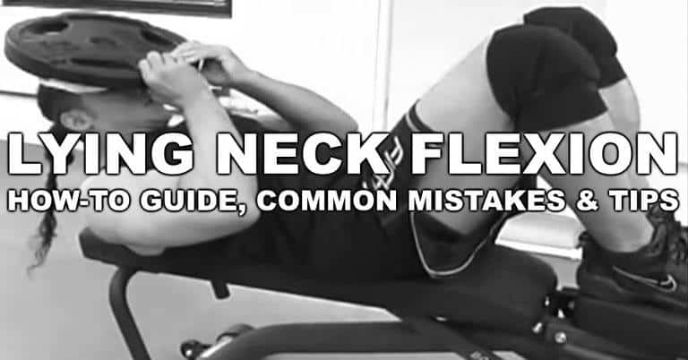 Weighted Lying Neck Flexion Exercise Form Guide with Video & Pictures